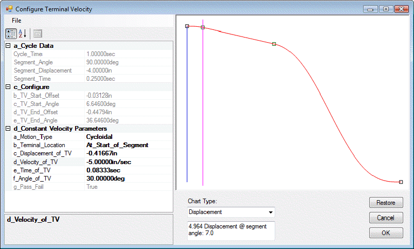 Configuring a Terminal Velocity Motion Type